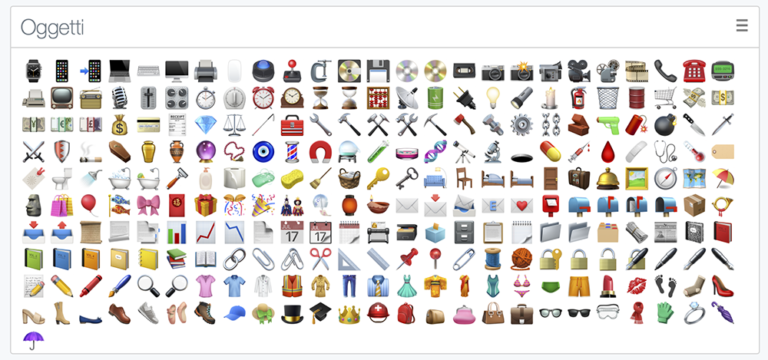 Text Emoji list - my Creative Toolkit