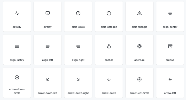 Feather Icons - my Creative Toolkit