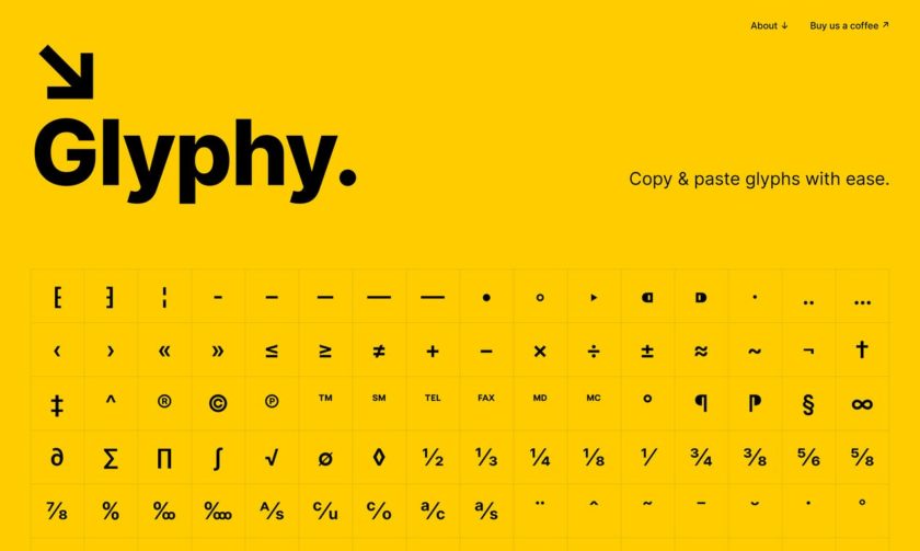 Glyphy - my Creative Toolkit